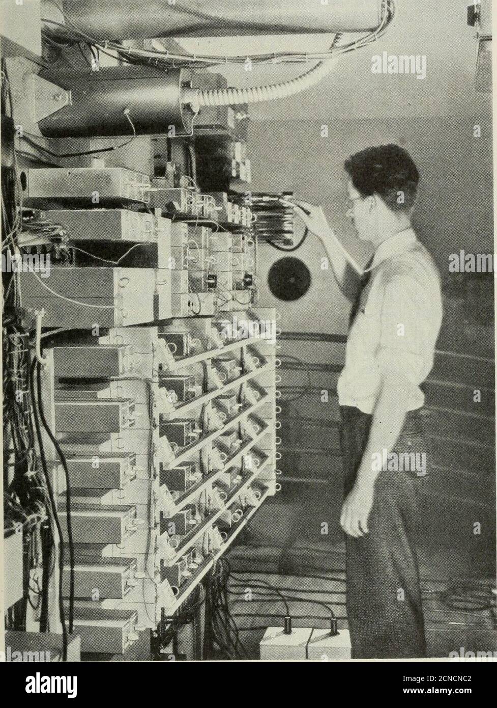 . The Bell System technical journal . Fig. 17—View showing the six ...