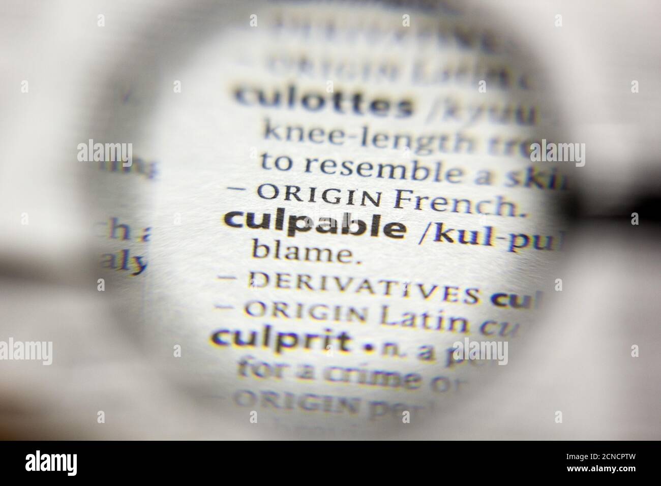 Culpable hi-res stock photography and images - Alamy