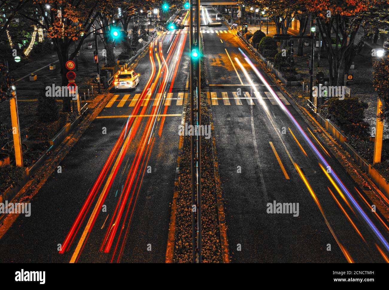Night traffic image Stock Photo - Alamy