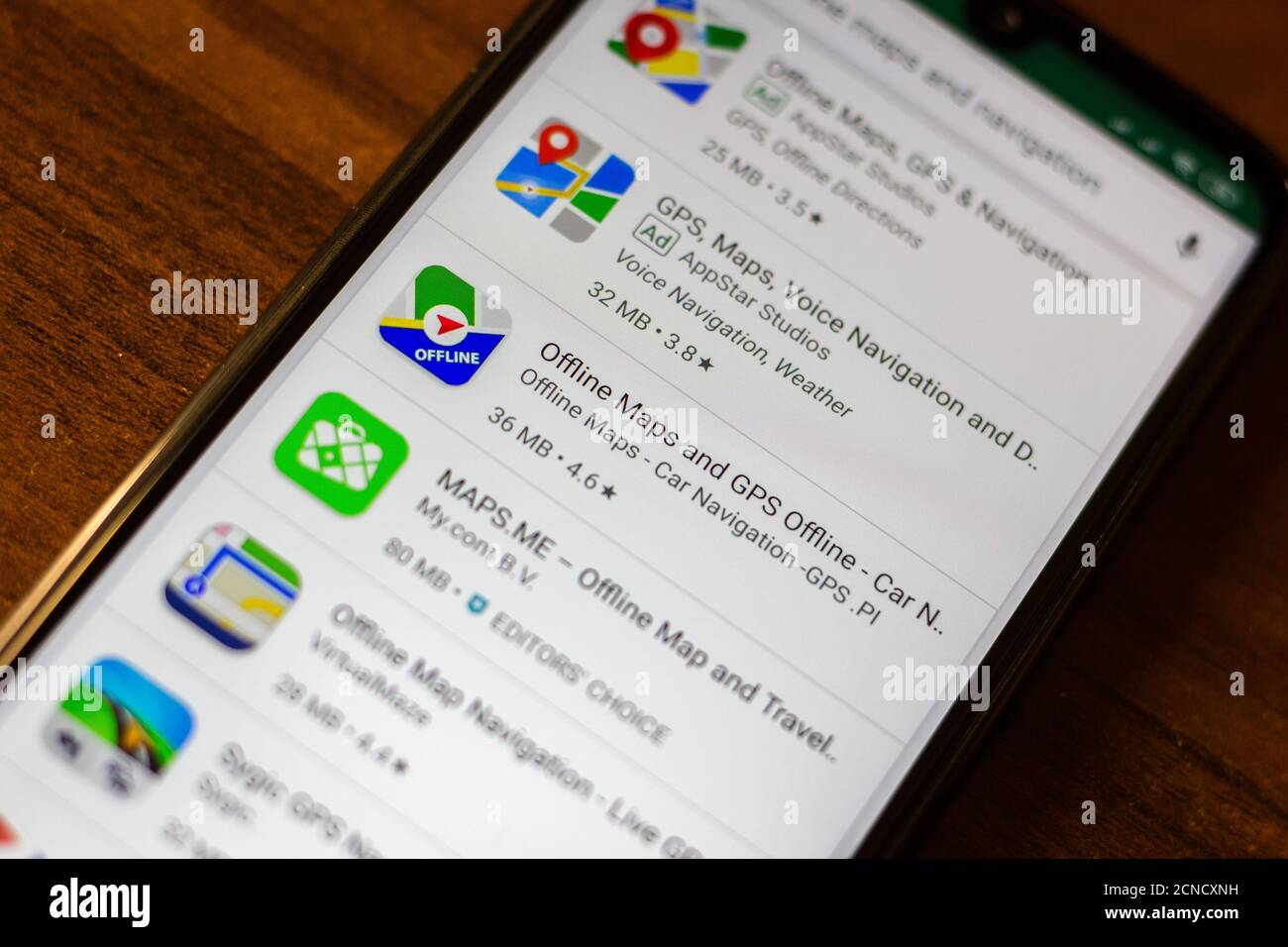 Offline maps hi-res stock photography and images - Alamy