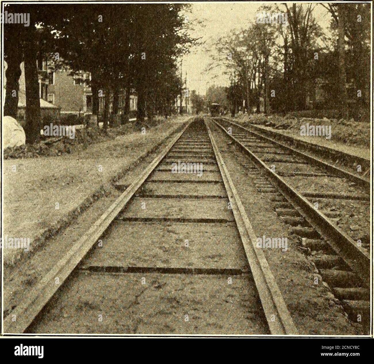 . The Street railway journal . train and breaking of old con-crete and ...