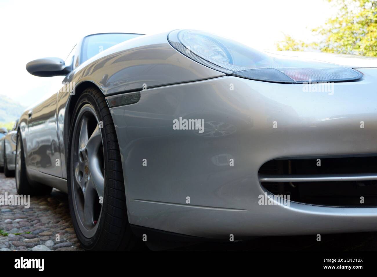 Low angle shot of the headlight of a modern car Stock Photo - Alamy