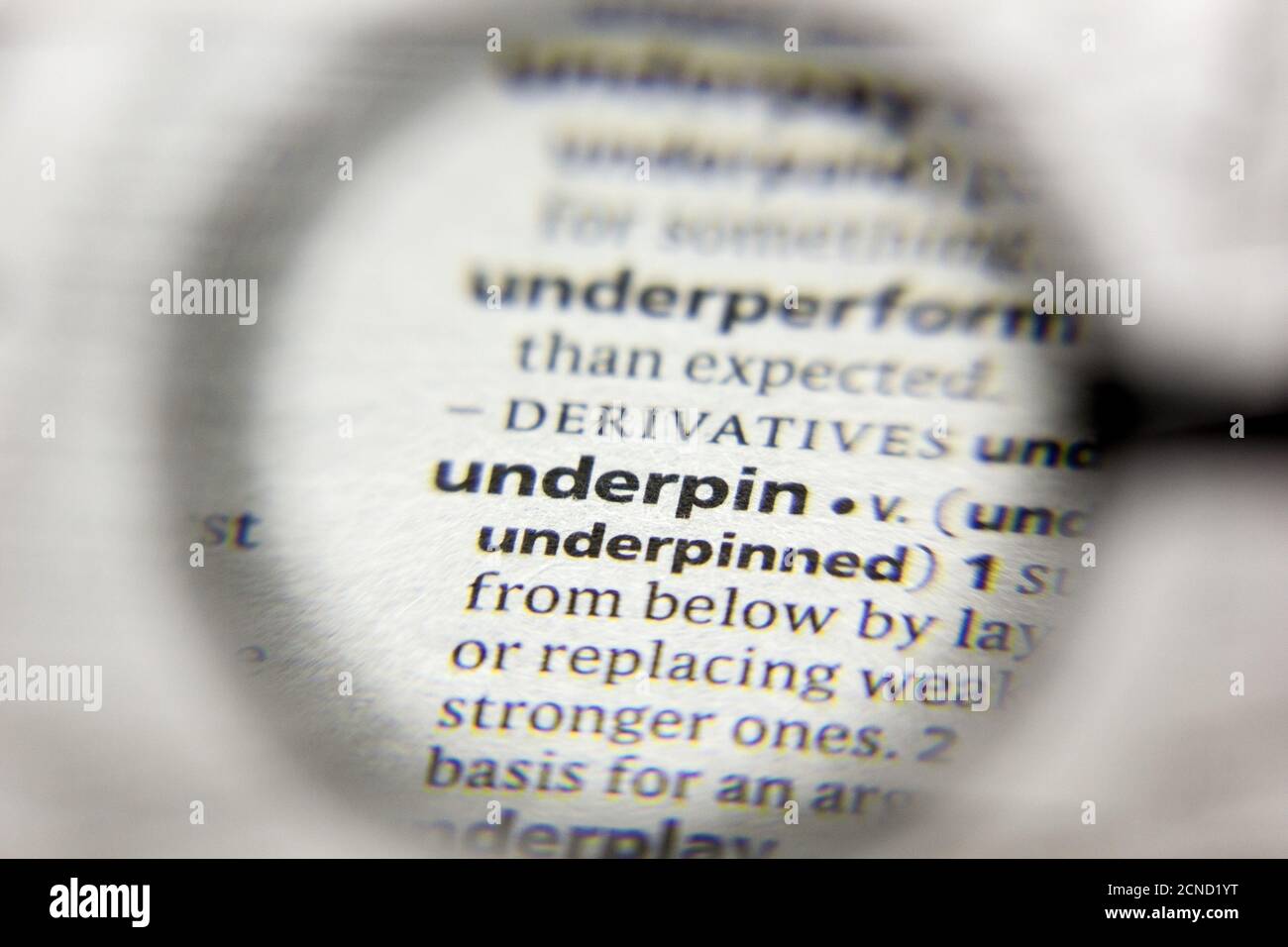 To underpin hi-res stock photography and images - Alamy