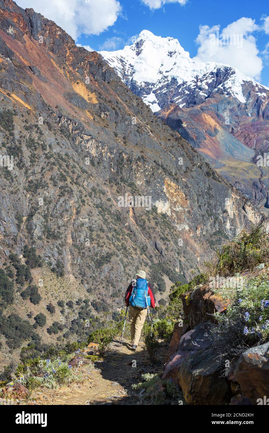 Hike in Peru Stock Photo - Alamy