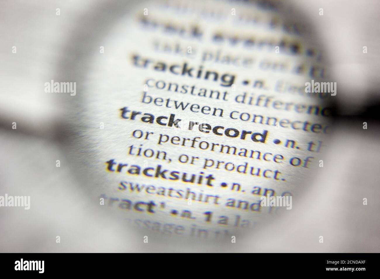 Track record word hi-res stock photography and images - Alamy