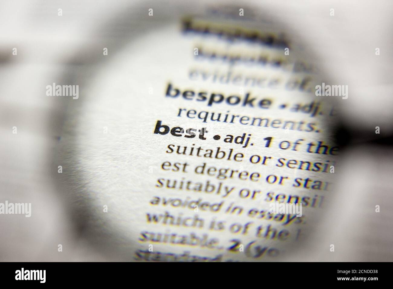 The word or phrase Best in a dictionary Stock Photo - Alamy
