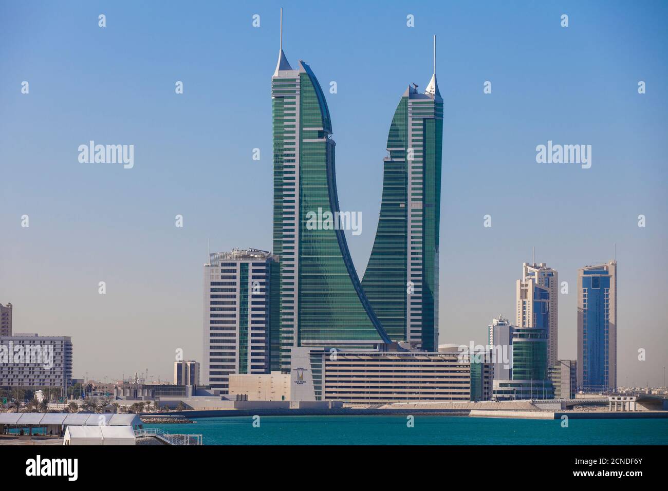 Bahrain Financial Harbour, Harbour Towers, Manama, Bahrain, Middle East ...