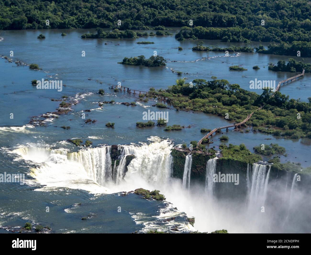 Aerial view iguazu falls waterfalls hi-res stock photography and images ...