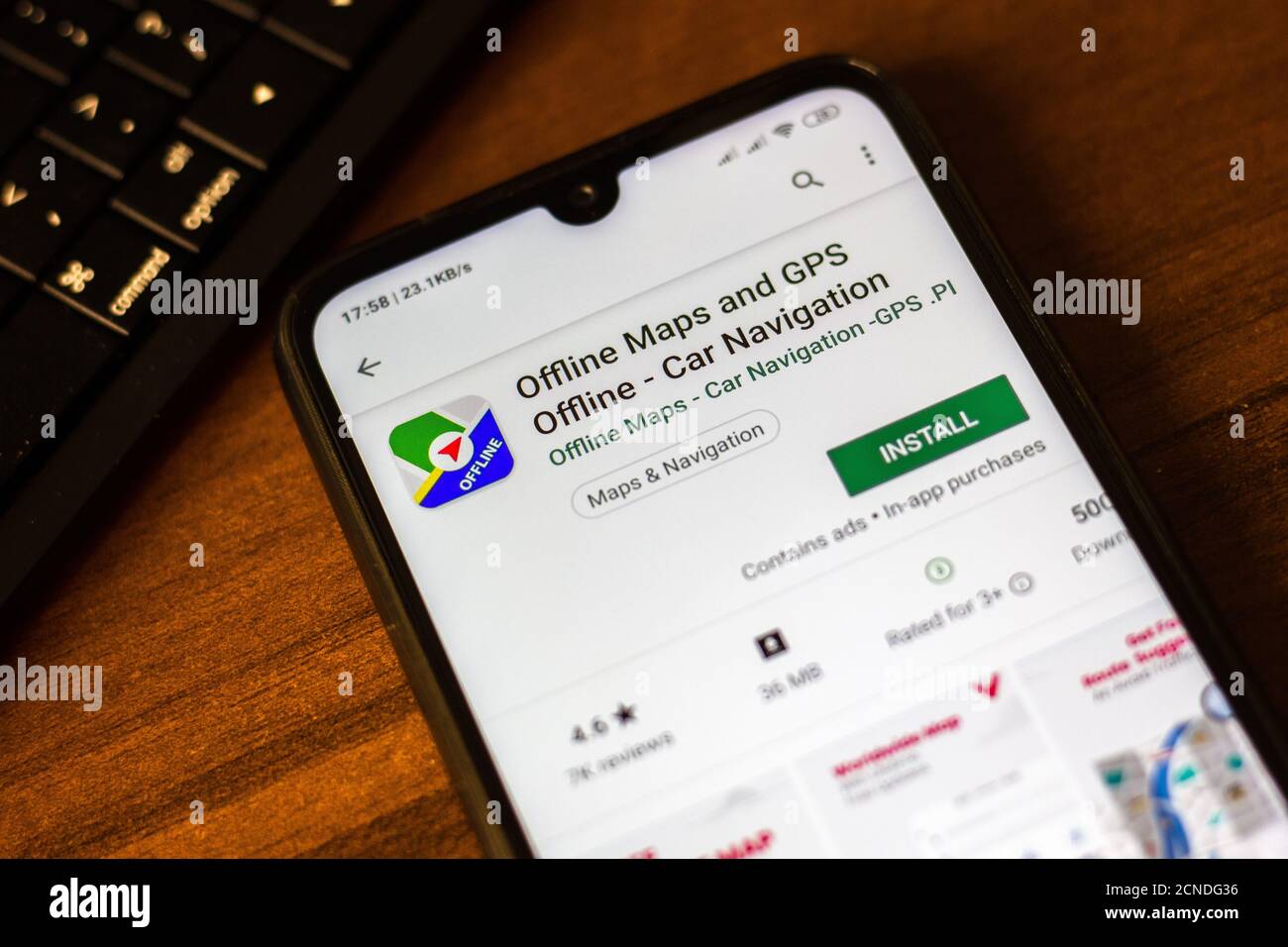 Offline maps hi-res stock photography and images - Alamy