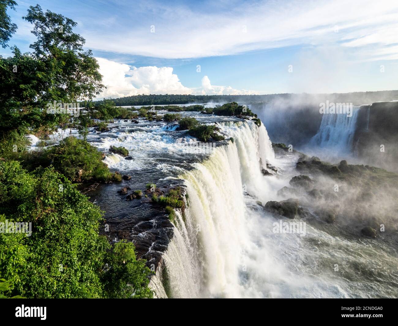 View of Iguacu Falls (Cataratas do Iguacu), UNESCO World Heritage Site ...