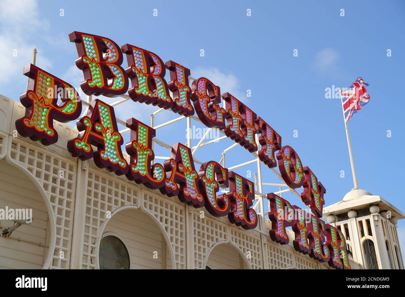 Signage at Brighton Palace Pier, Brighton, UK Stock Photo - Alamy