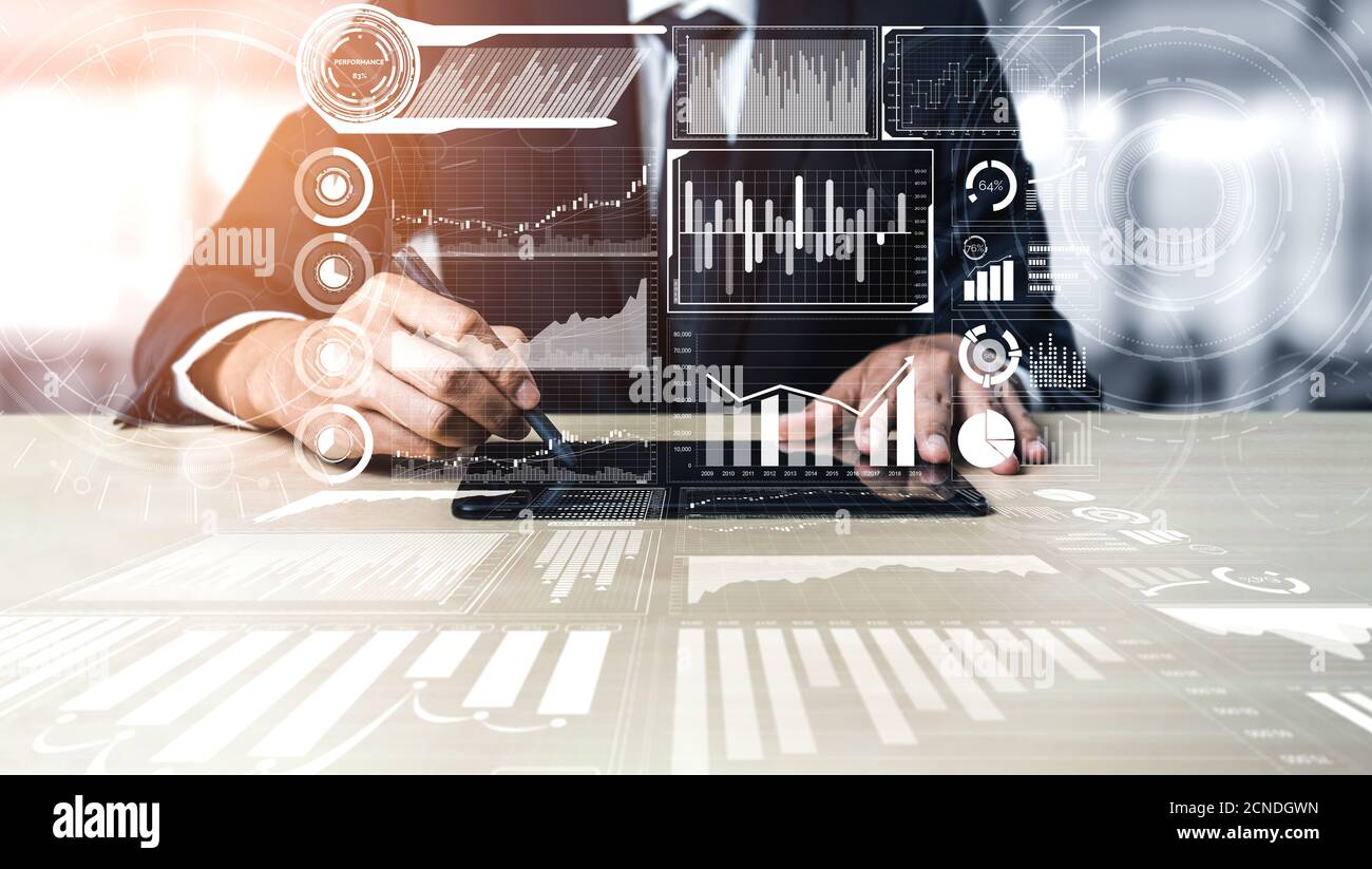 Big Data Technology for Business Finance Analytic Concept. Modern ...