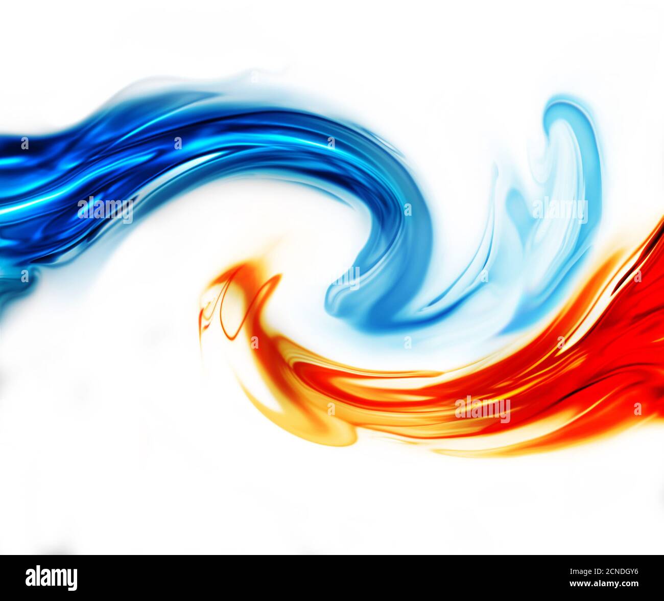 blue and red wave Stock Photo - Alamy