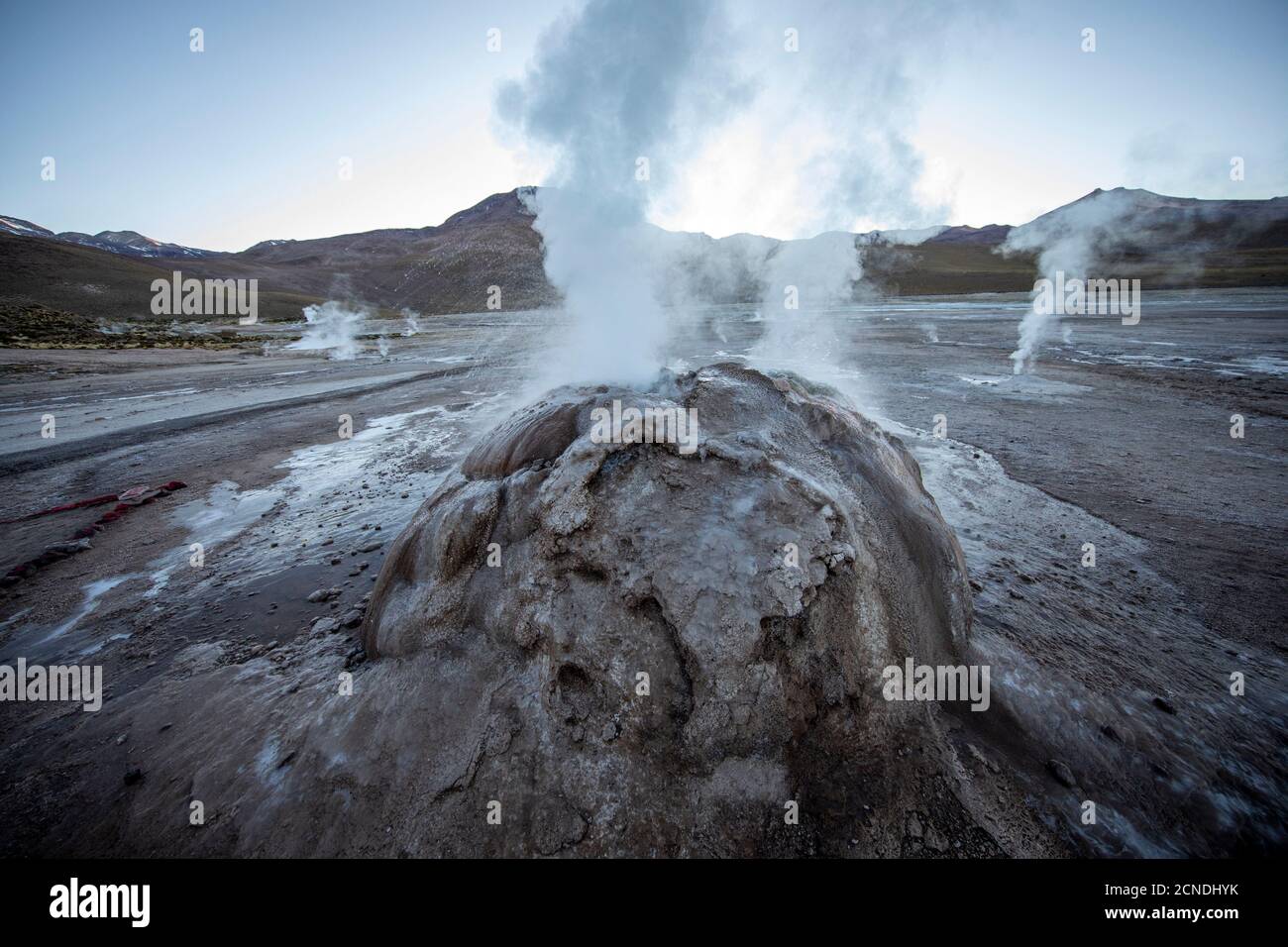 Geysers del Tatio (El Tatio), the third largest geyser field in the ...