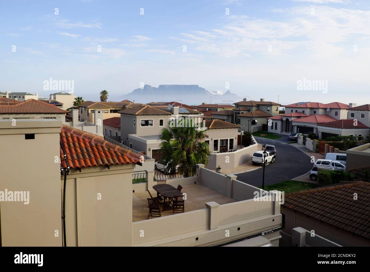 Community living at Blouberg Cape Town Stock Photo - Alamy