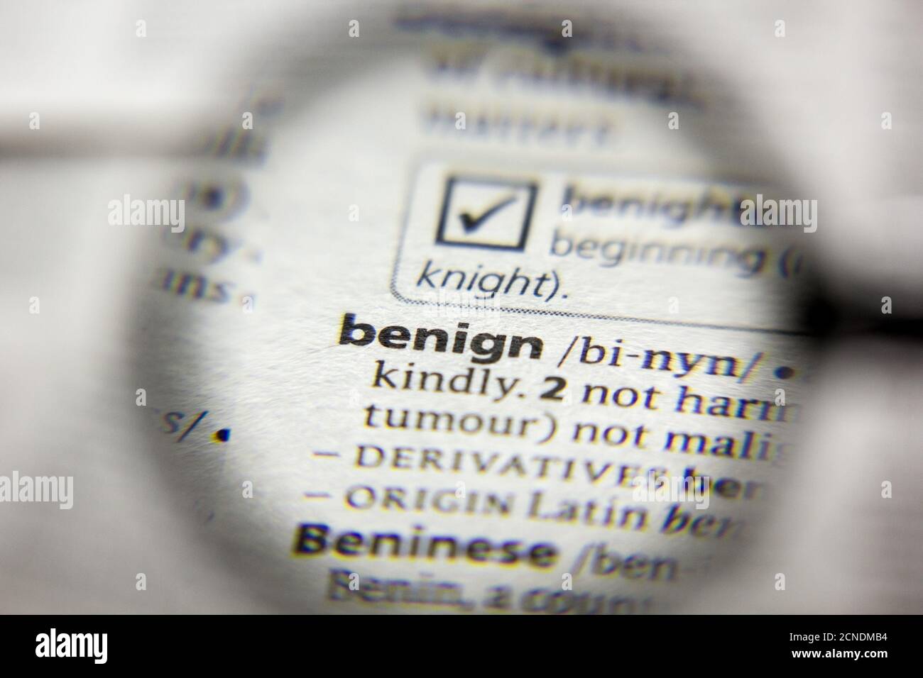 Benign word hi-res stock photography and images - Alamy