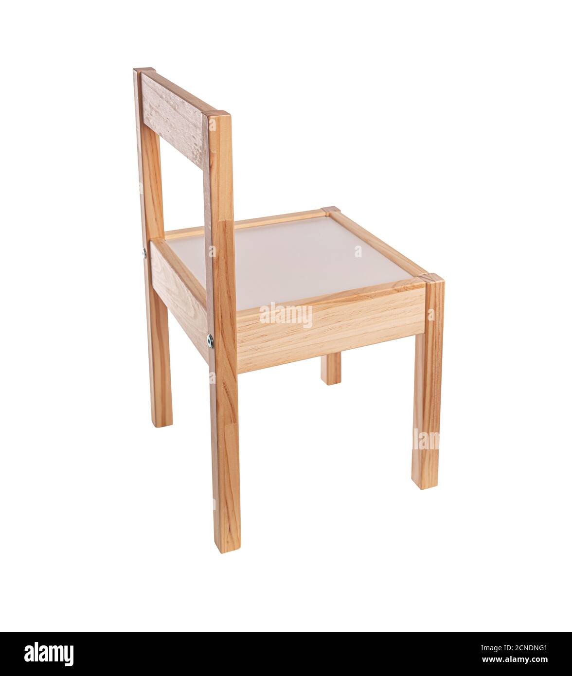 Wooden chair isolated on white background Stock Photo - Alamy