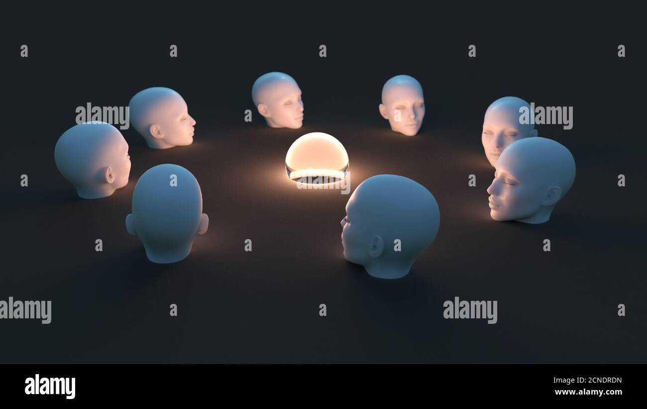 Female human heads hi-res stock photography and images - Alamy