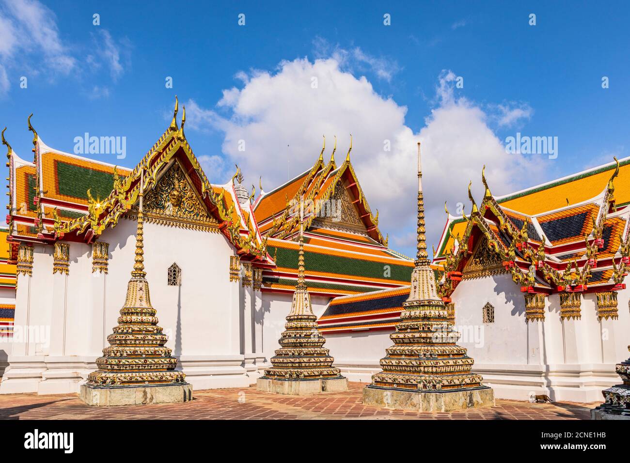 Wat Pho (Temple of the Reclining Buddha), Bangkok, Thailand, Southeast ...