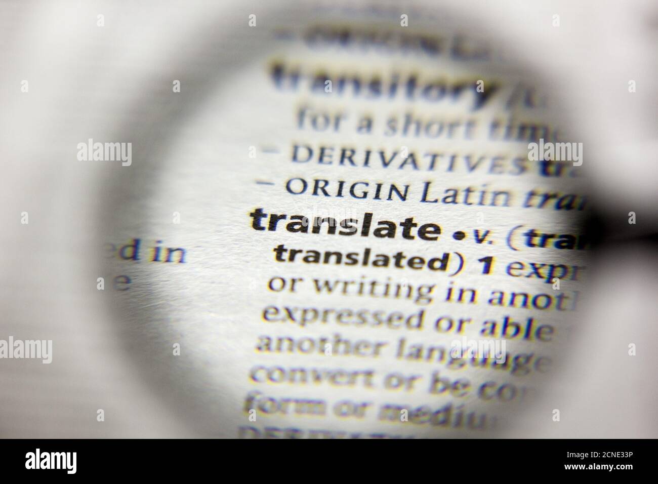 The word or phrase Translate in a dictionary Stock Photo - Alamy