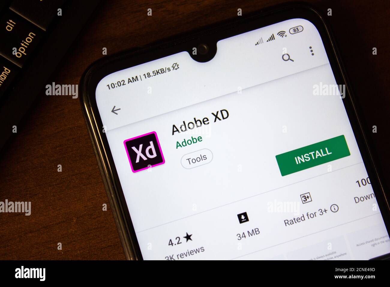 Ivanovsk, Russia - July 07, 2019: Adobe XD app on the display of ...