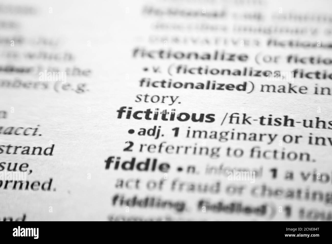 Fictitious Black and White Stock Photos & Images - Alamy