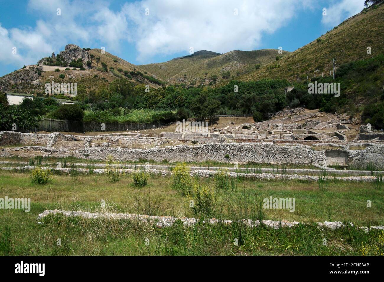 View of Emperor Tiberius Villa, Sperlonga, Lazio, Italy, Europe Stock ...