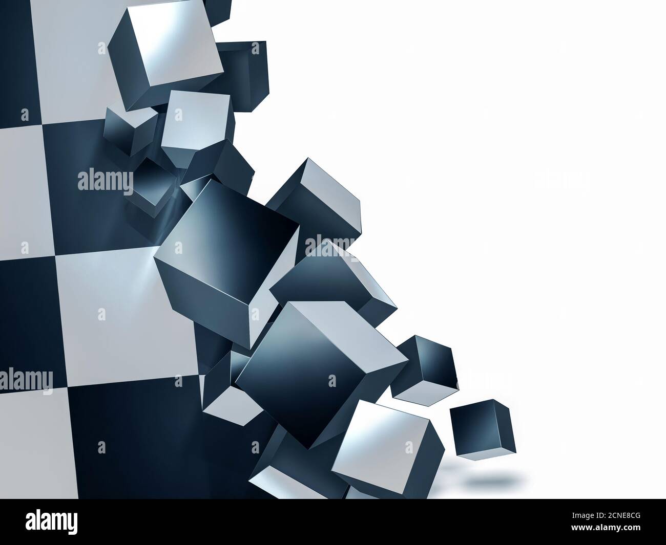 black and white cubes Stock Photo - Alamy