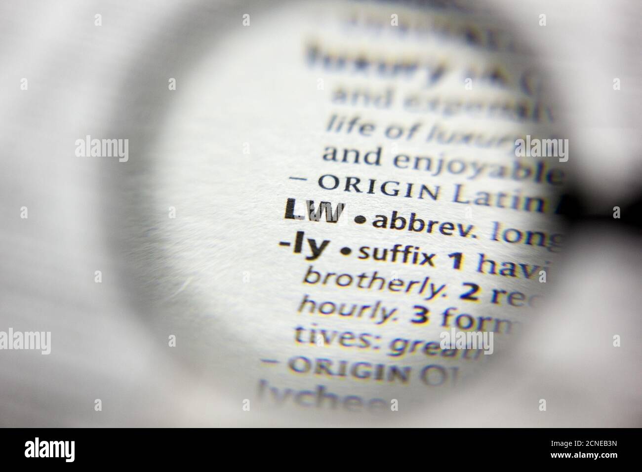 Lw word hi-res stock photography and images - Alamy