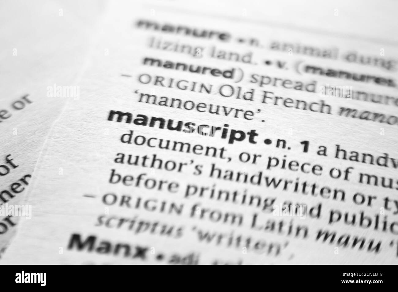Manuscript magnifying glass Black and White Stock Photos & Images - Alamy