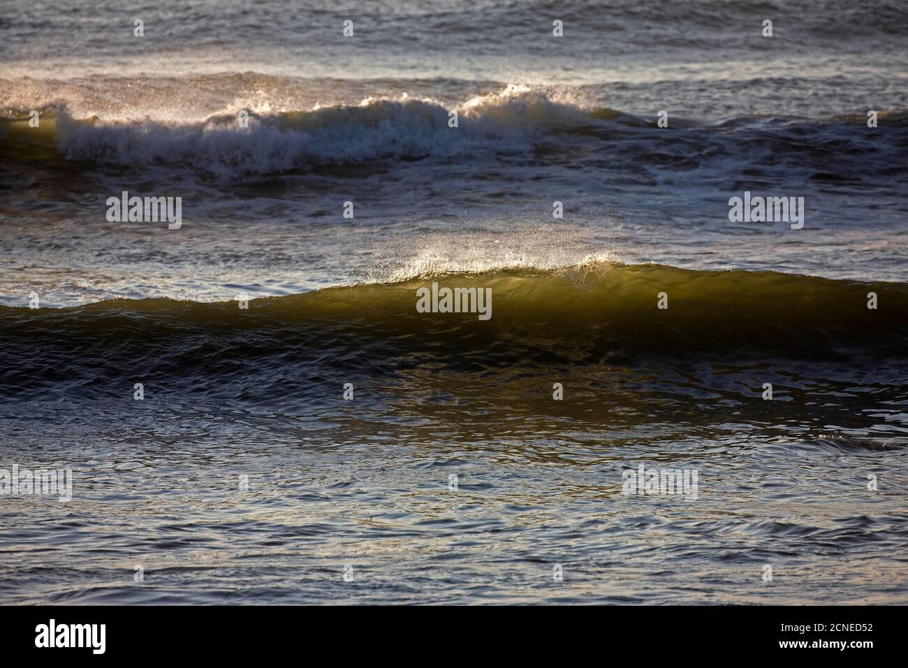 Waves in Atlantic Ocean, Beach at Cape Cross in Namibia Stock Photo - Alamy
