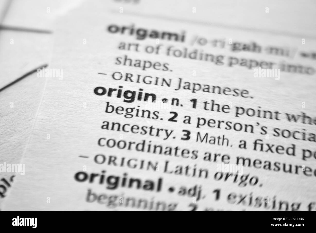 Origin of the word paper Black and White Stock Photos & Images - Alamy