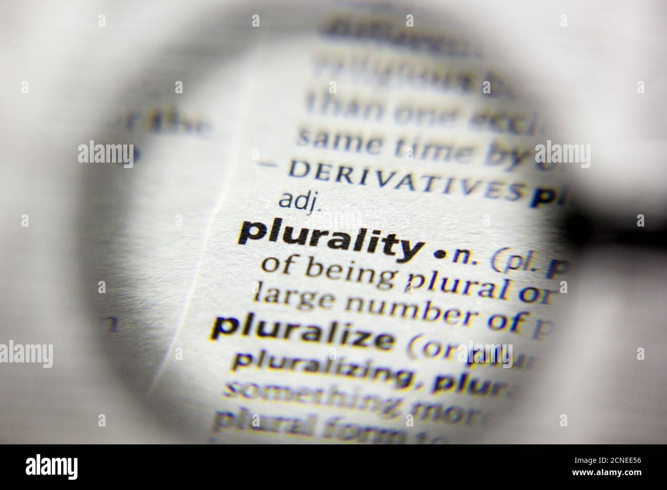 The word or phrase Plurality in a dictionary Stock Photo - Alamy