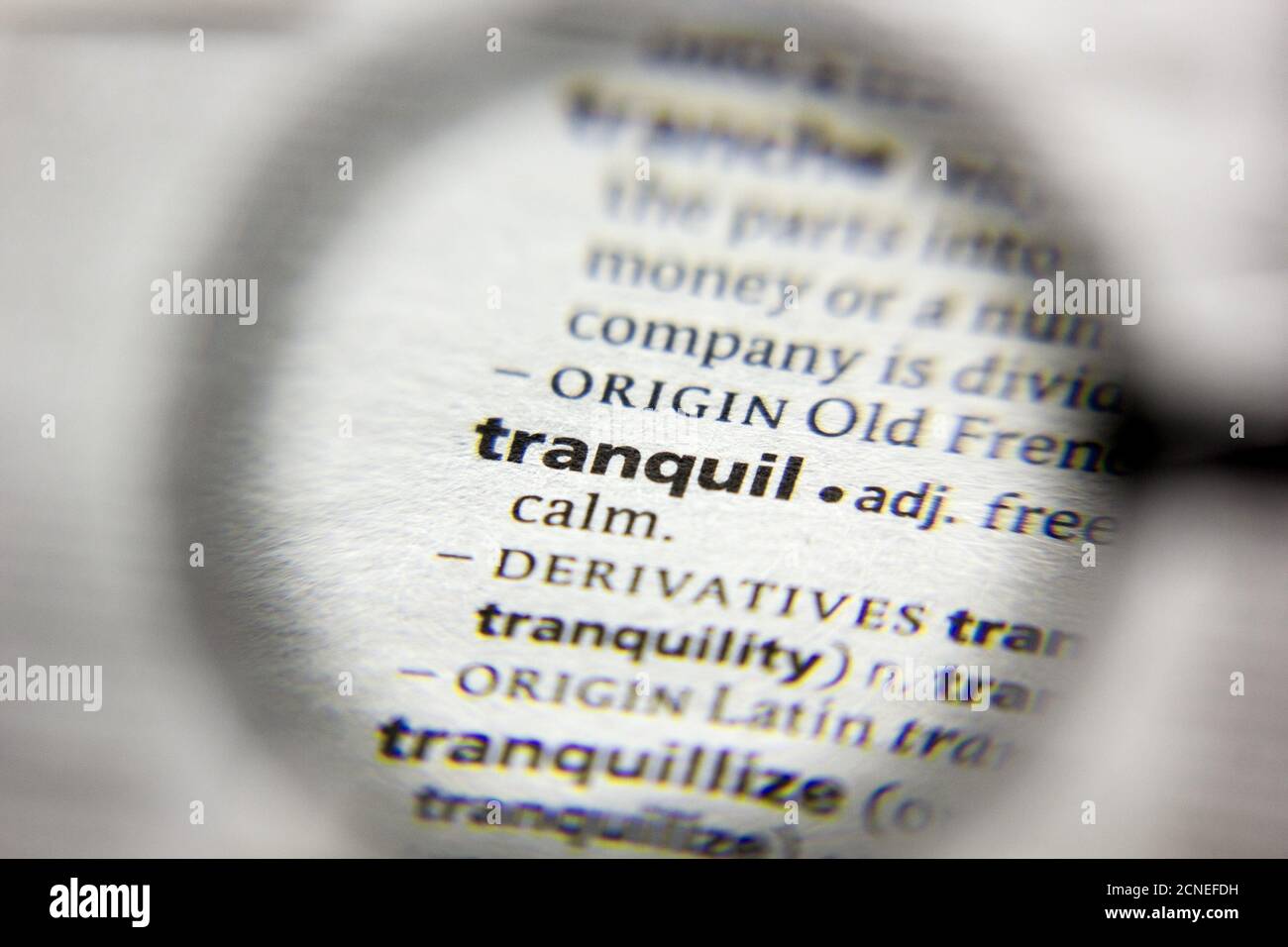 Tranquil word hi-res stock photography and images - Alamy