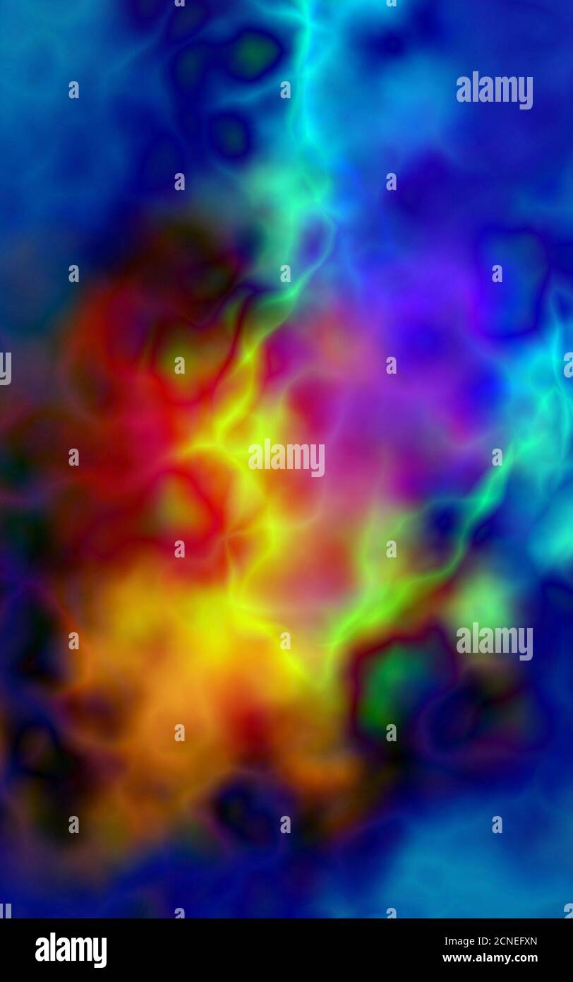 Fantasy power art abstract colorful illustration Stock Photo - Alamy