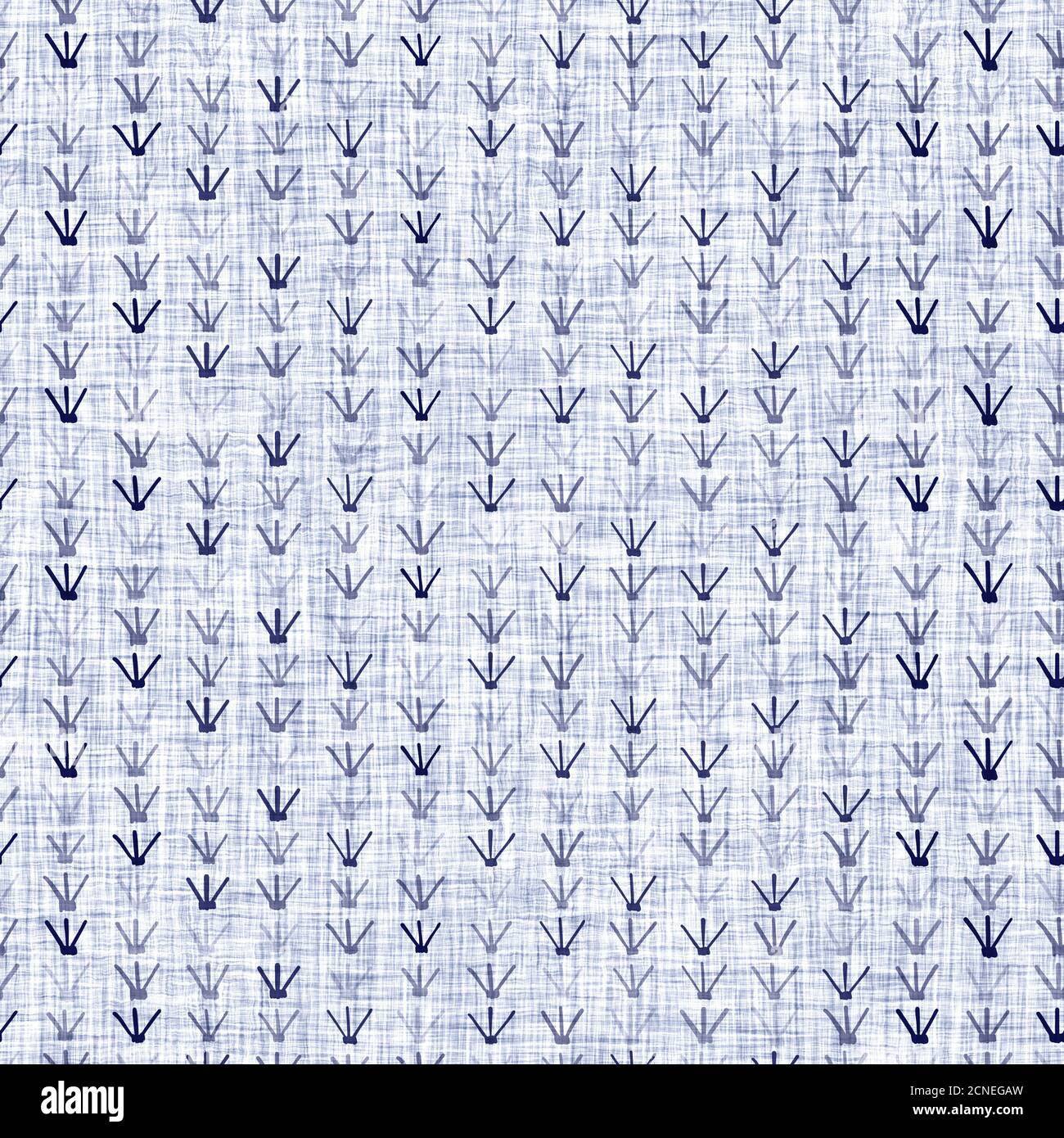 Seamless indigo block print texture. Navy blue woven cotton dyed effect ...