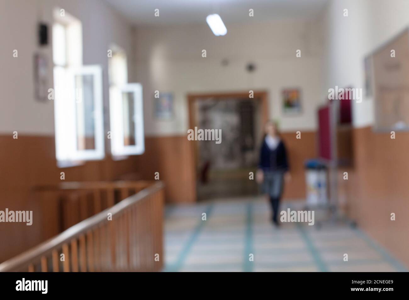 Blurred people walking campus hi-res stock photography and images - Alamy