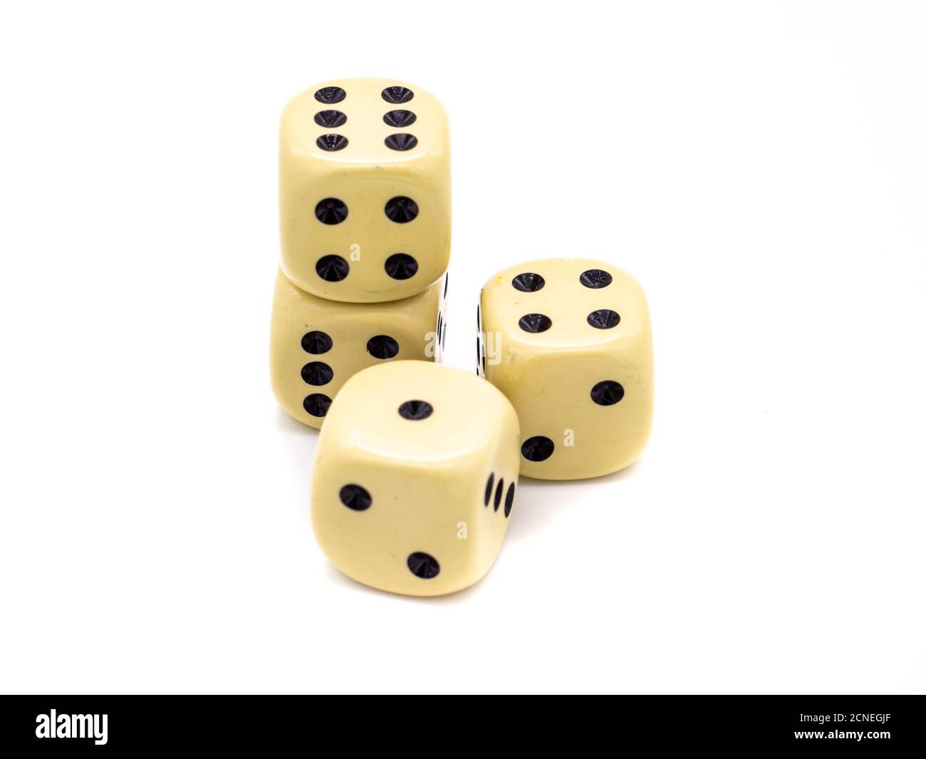Dice isolated on white background Stock Photo - Alamy