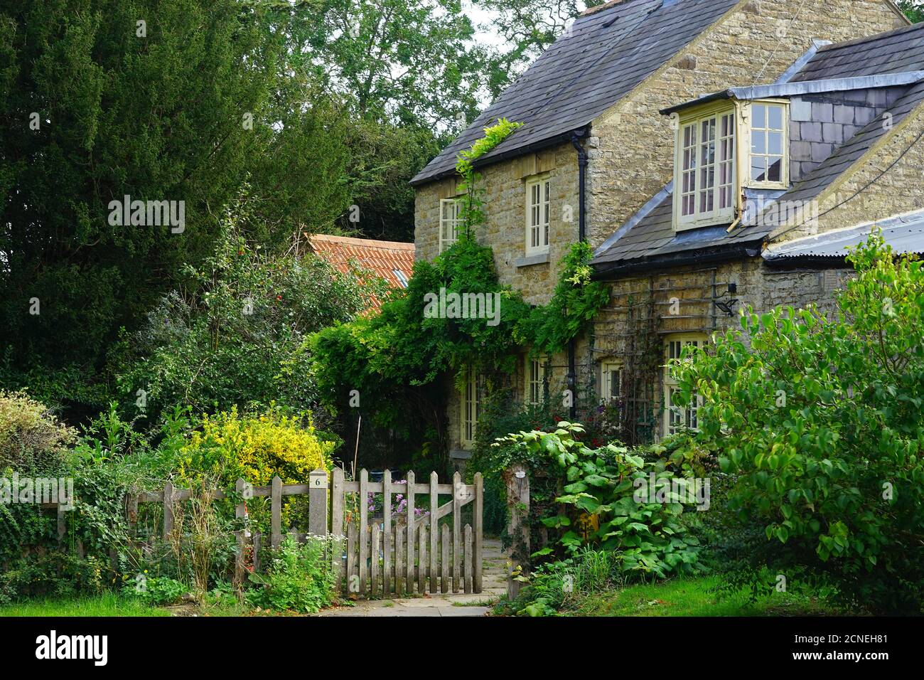 Attractive stone built cottage at the village of Castle Ashby ...