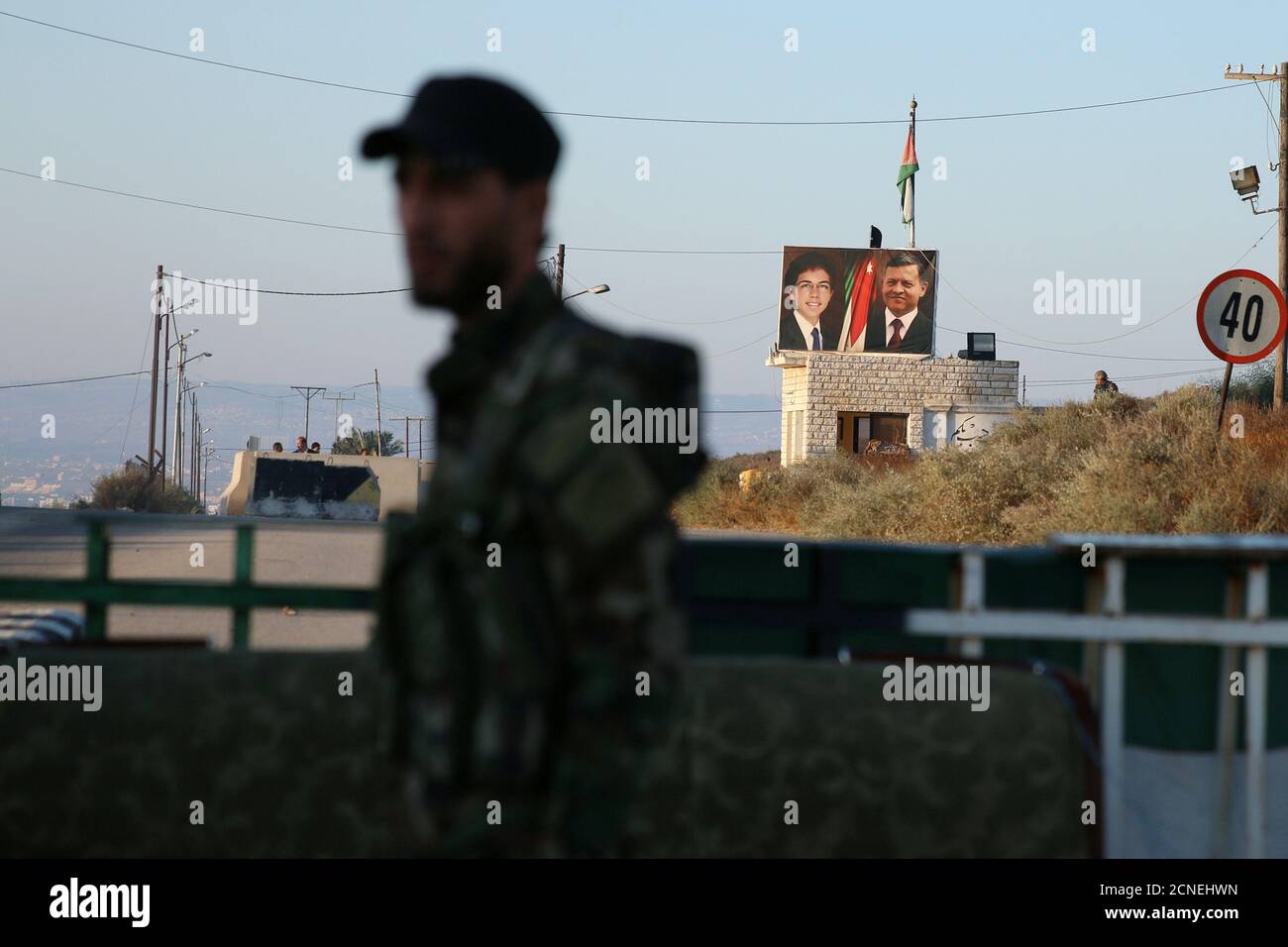 King hussein border crossing hi-res stock photography and images - Alamy
