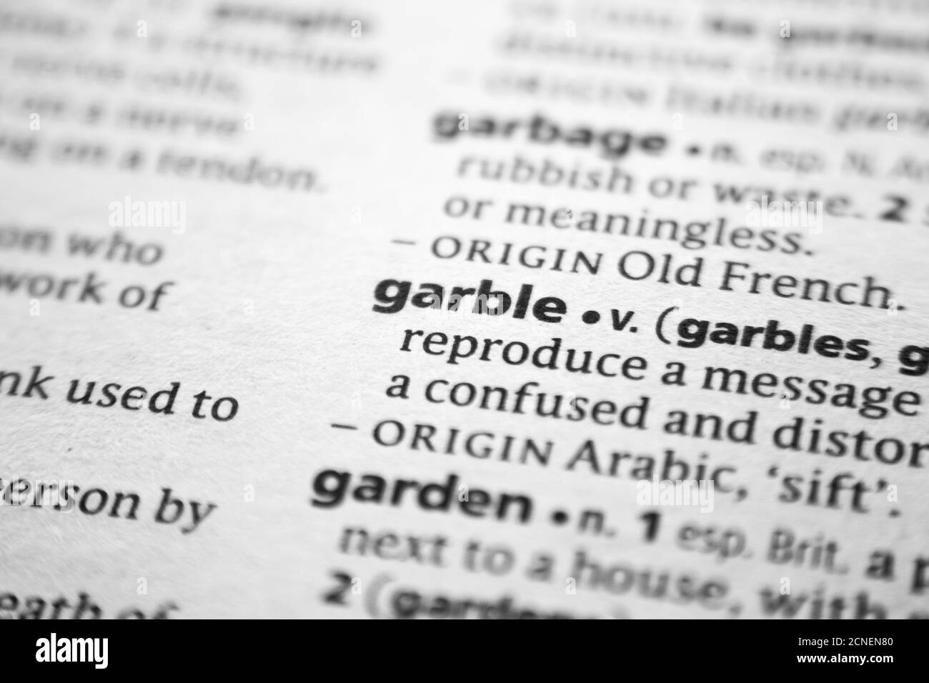 Garble hi-res stock photography and images - Alamy