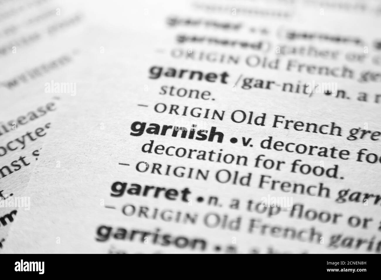 Garnish Black and White Stock Photos & Images - Alamy