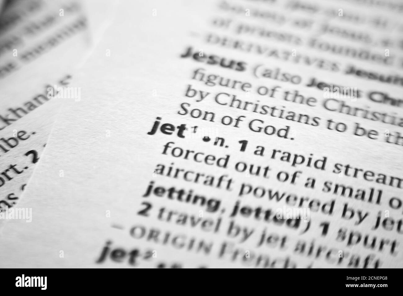 Word or phrase Jet in a dictionary Stock Photo - Alamy