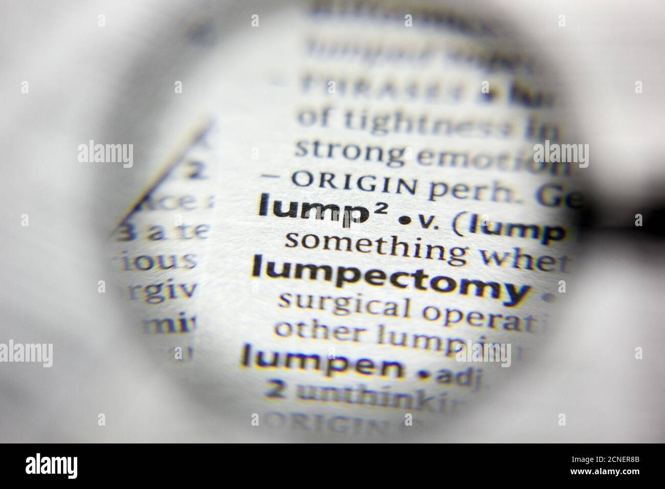 The word or phrase Lump in a dictionary Stock Photo - Alamy