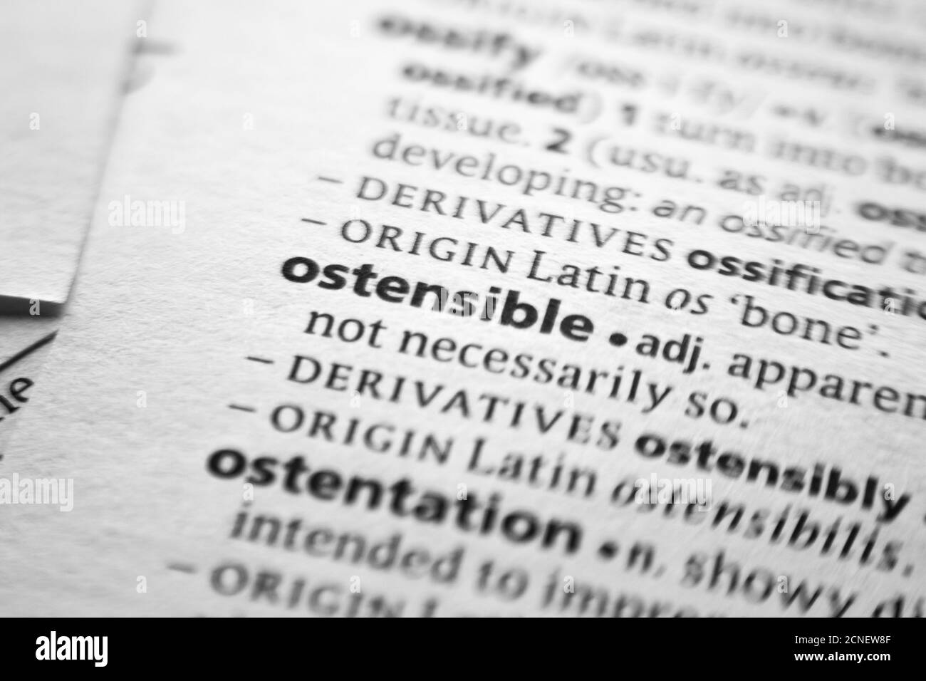 Ostensible hi-res stock photography and images - Alamy