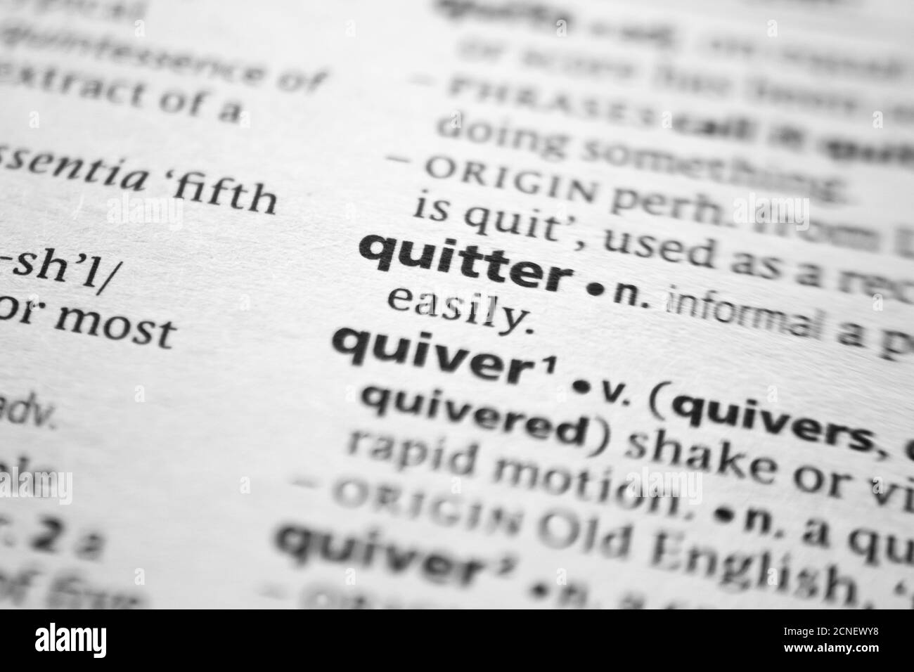 Quitter Black and White Stock Photos & Images - Alamy