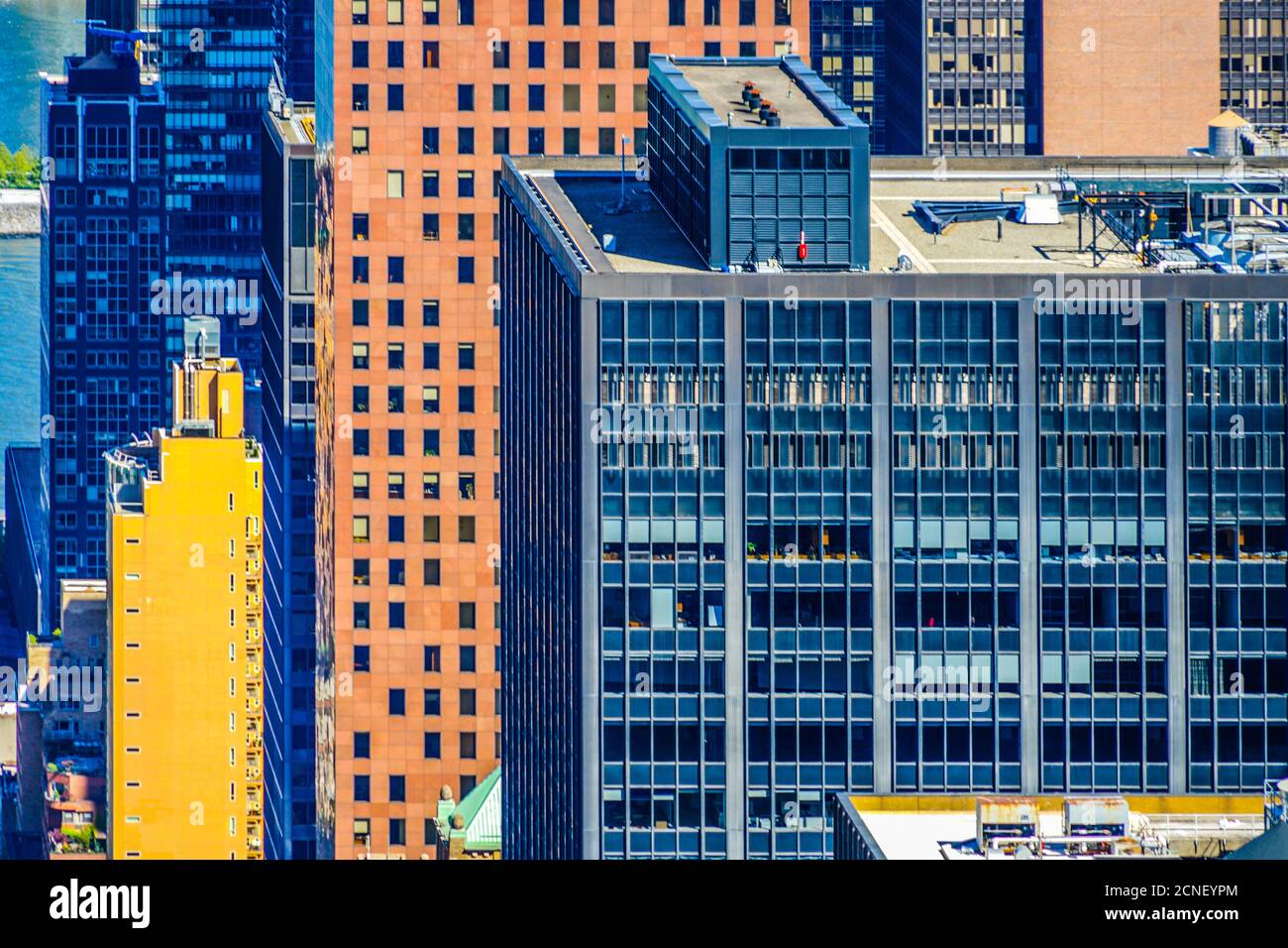 The view from the Rockefeller Center (Top of the Rock Stock Photo - Alamy