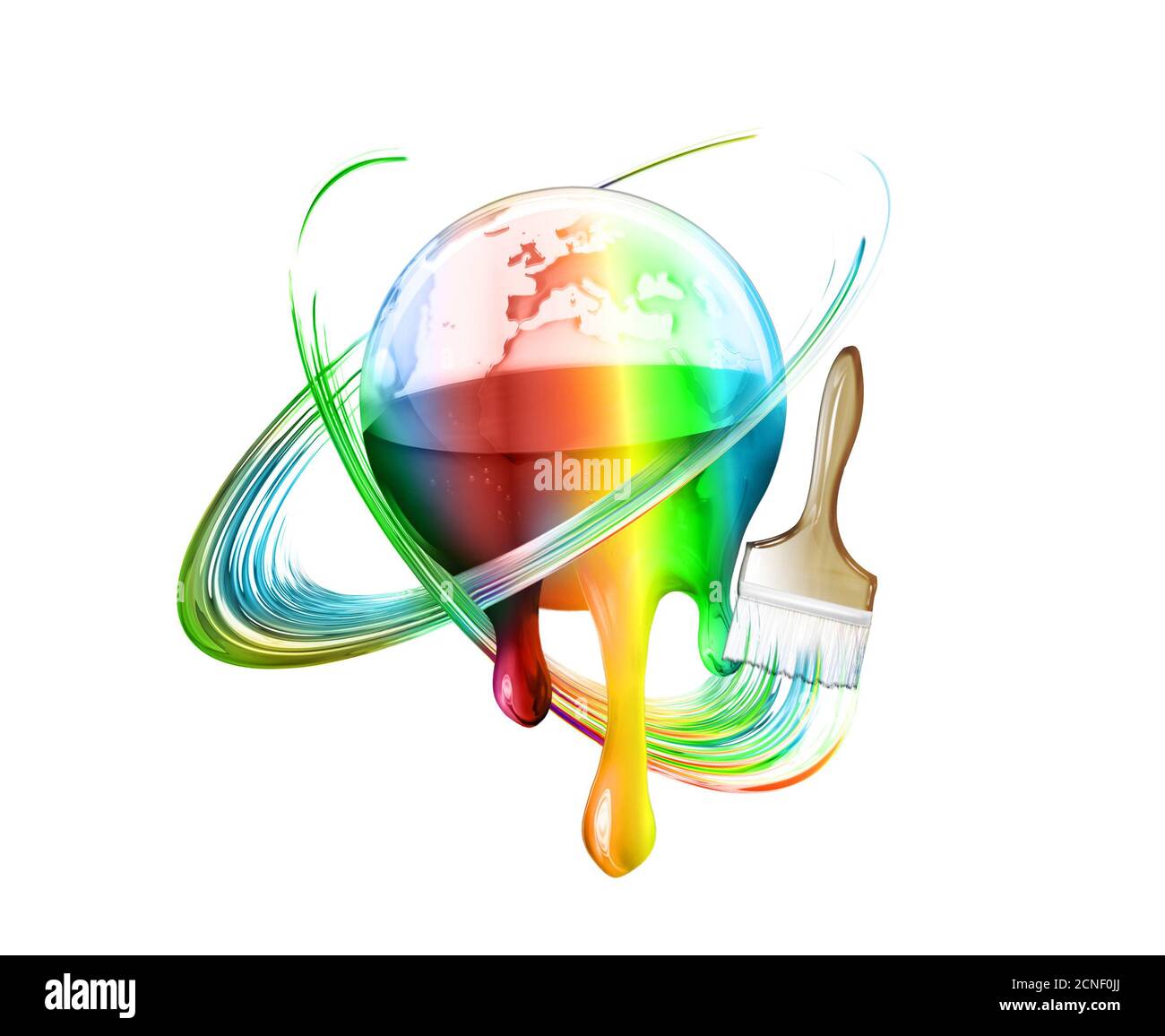 Colorful maps hi-res stock photography and images - Alamy