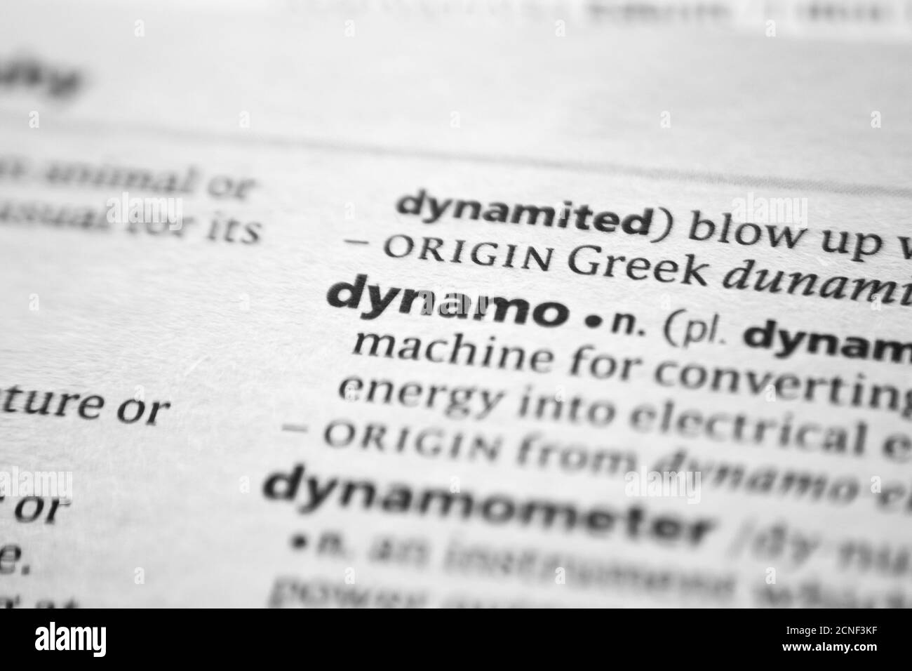 Dynamo text hi-res stock photography and images - Alamy