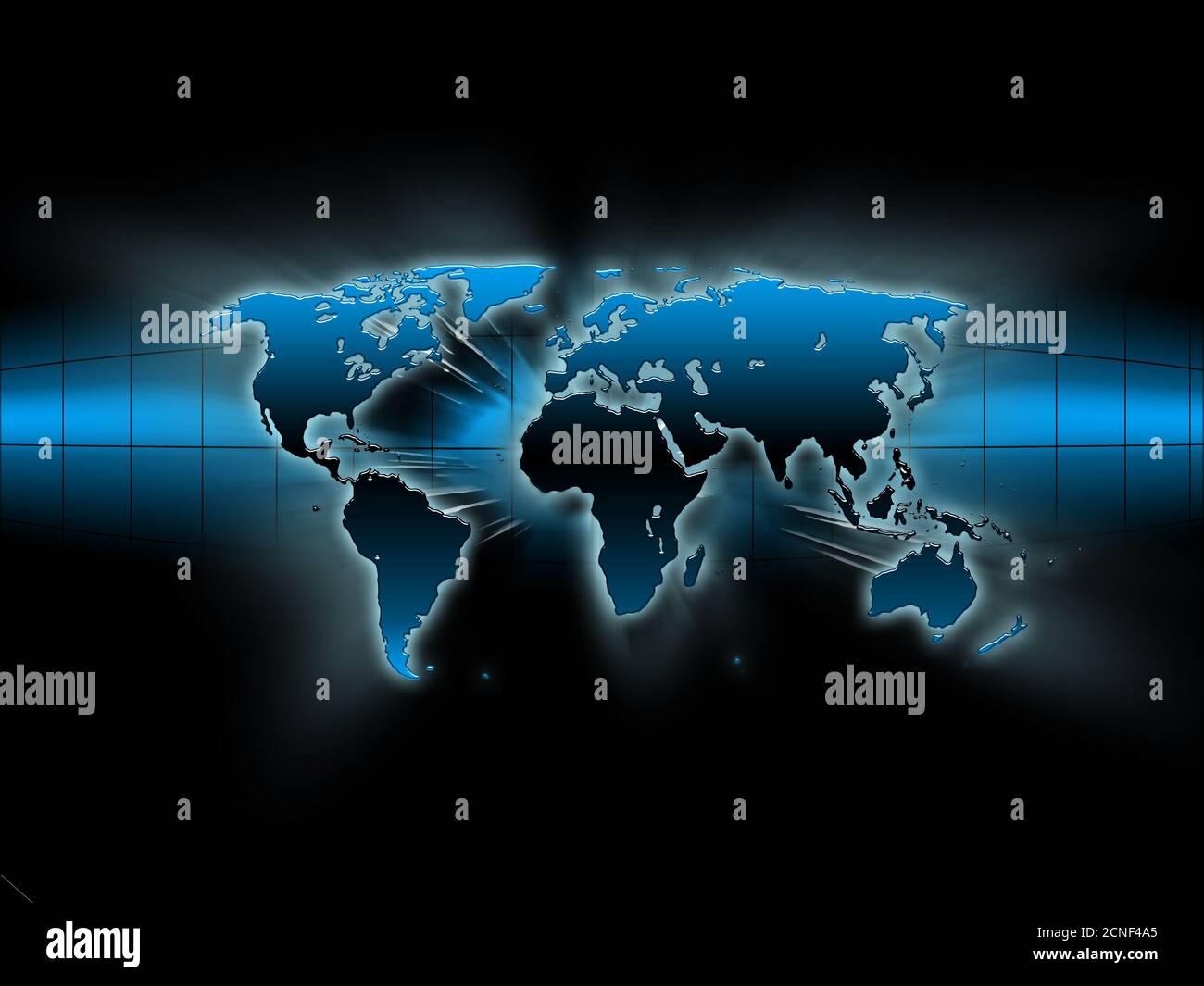 Blue map hi-res stock photography and images - Alamy